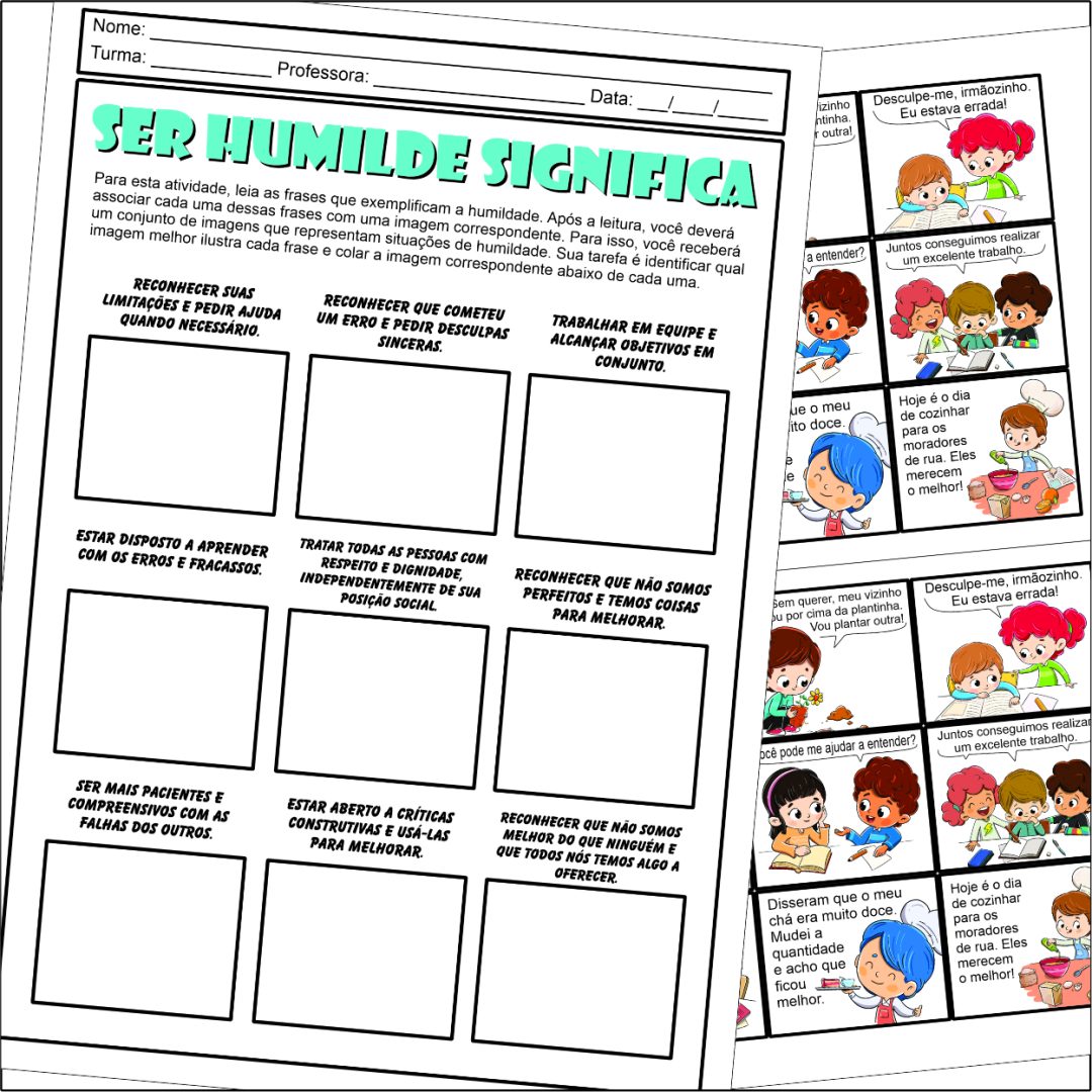 VALORES: HUMILDADE – Professora Vilma Ribeiro